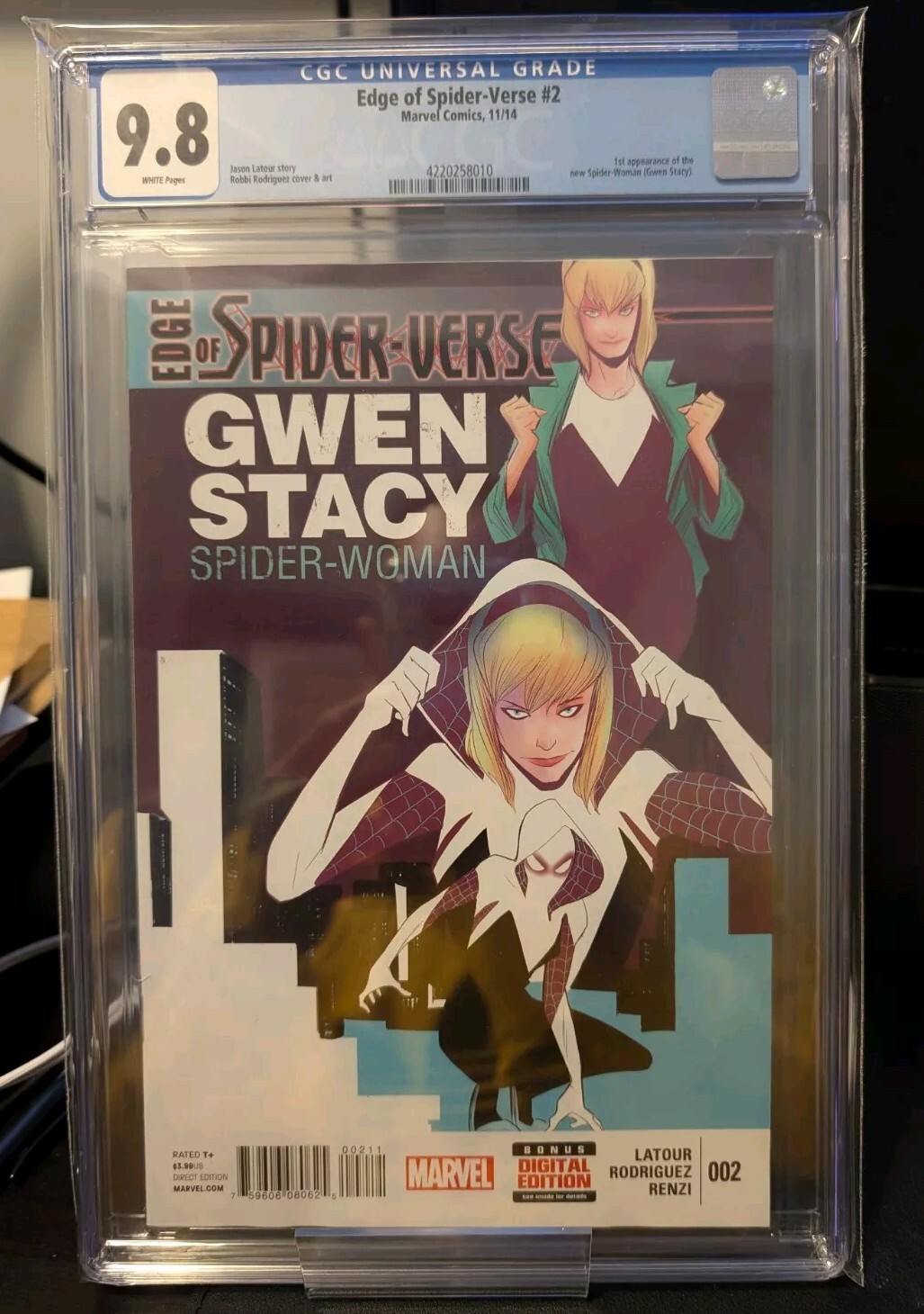 EDGE OF SPIDER-VERSE #2 (Marvel Comics, 2014) – CGC 9.8 – 1st Spider-Gwen | eBay