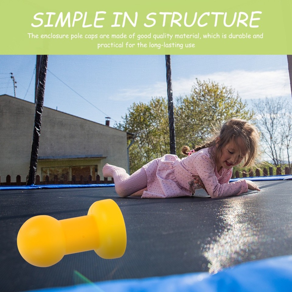 12pcs Trampoline Structure Enclosure Pole Caps Replacement Plastic Pole ...