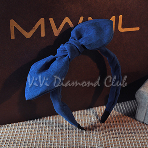 Fashion Korean Style Rabbit Bunny Ears Ribbon Scarf Hair Tie Wrap Bow ...