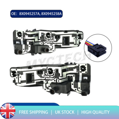 2Pcs For Audi A1 Rear LH & RH Tail Light Bulb Holders & Prewired Plug ...