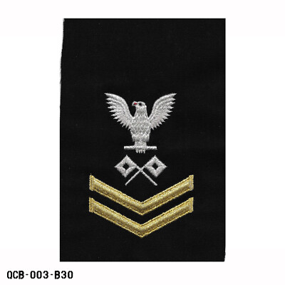 US Navy PO2 E-5 Petty Officer Second Class Signalman Sleeve Patch USA ...