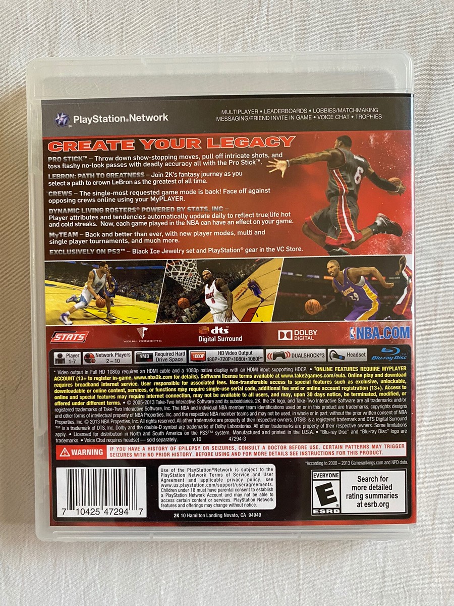 Nba 2k14 Ps3 Back Cover