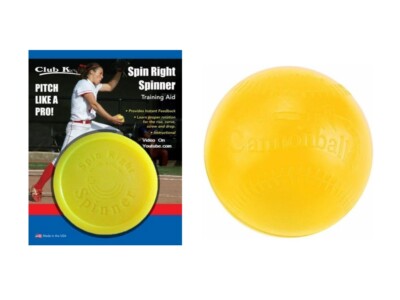 SPIN RIGHT SPINNER + CANNONBALL Fastpitch Softball Pitching Training ...