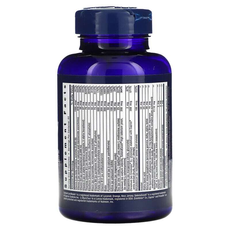 Life Extension Two-Per-Day Multivitamin Dietary & Mineral Supplement ...