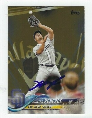 Hunter Renfroe Autograph 2018 Topps Gold Signed Baseball Card #29 ...