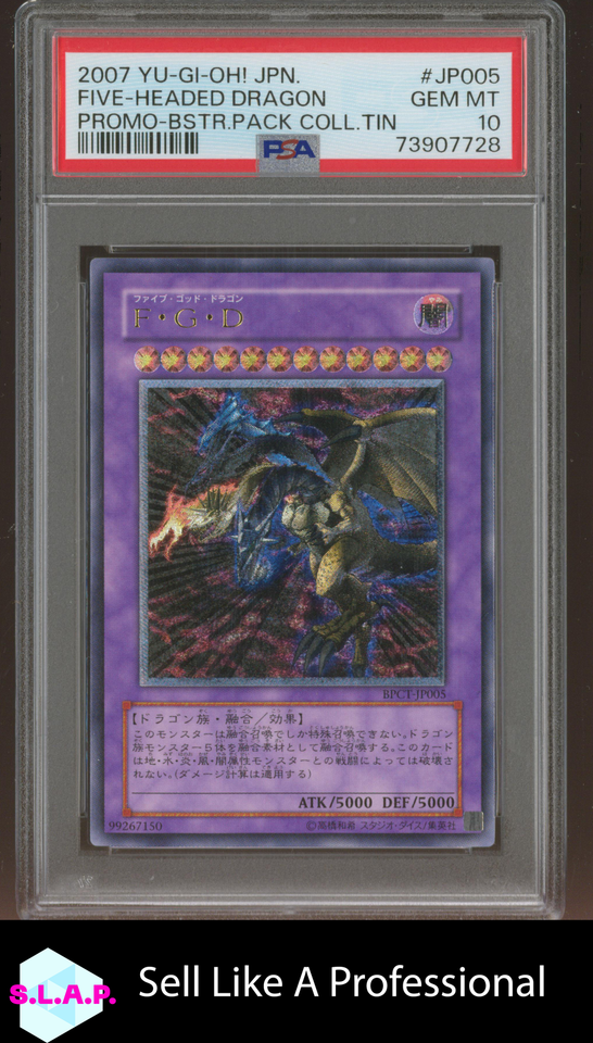 FIVE-HEADED DRAGON PRM-BSTR.PACK COLL.TIN YU-GI-OH! JAP PRM 2007 JP005 PSA 10 | eBay
