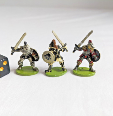 GRENADIER JULIE GUTHRIE PERSONALITIES Metal Minis BLACK KNIGHT x3 #8111 ...