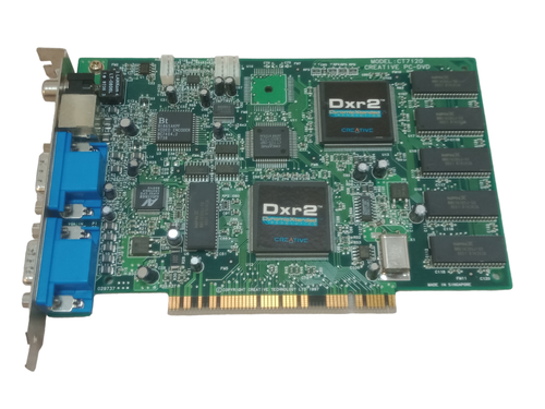 Creative CT7120 DXR2 PC-DVD PCI Dual VGA SPDIF 6-pin Mini DIN Video ...