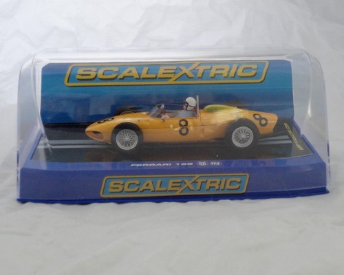 Scalextric Ferrari 156 Yellow #8 Sharknose 1:32 1961 F1 Slot Car C3033 ...