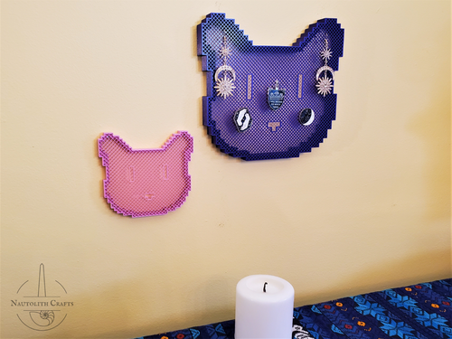 Pixel Cat Enamel Pin and Earring Display Board - Tabletop Stand or Wall ...
