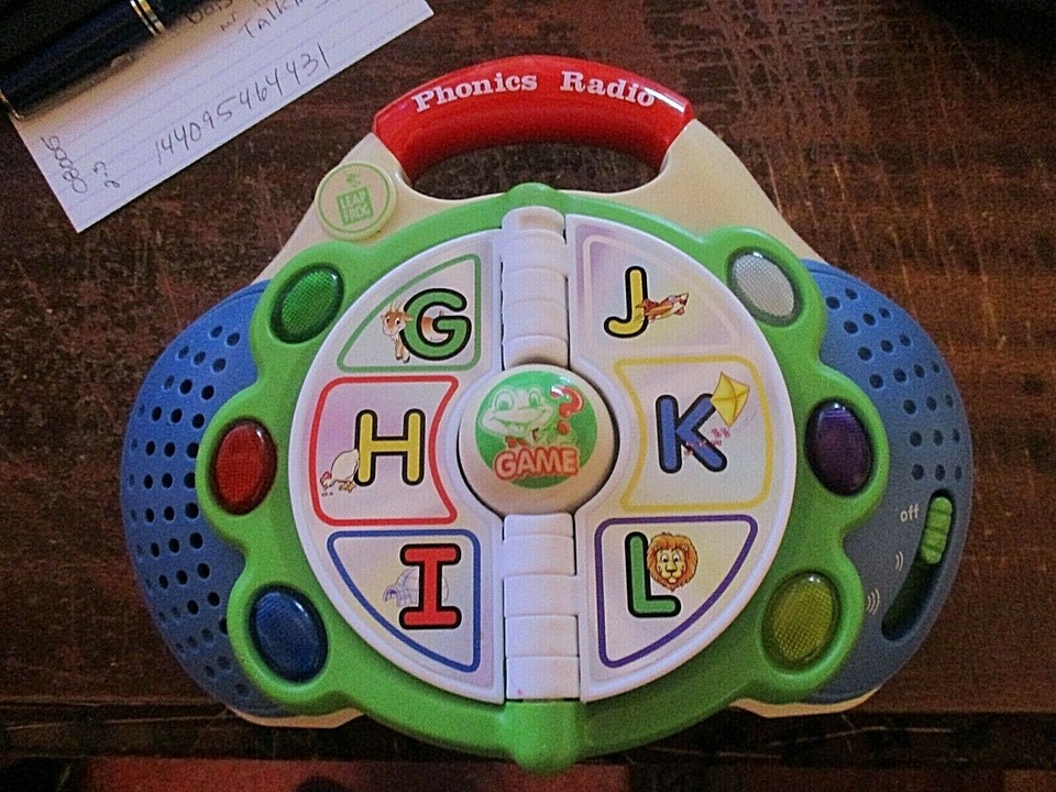 LEAP FROG 2002-PHONICS RADIO,TALKING LEARNING TOY A-Z ,MUSIC,LIGHTS++ ...