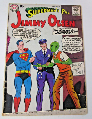 Superman's Pal Jimmy Olsen #32 1958 [GD/VG] Silver Age DC Alien Jimmy ...