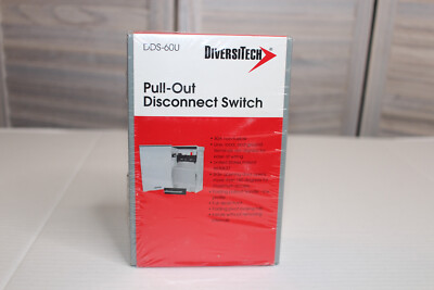 Diversitech DDS-60U Pull-Out Disconnect Switch 60 amp. Brand NEW SEALED ...