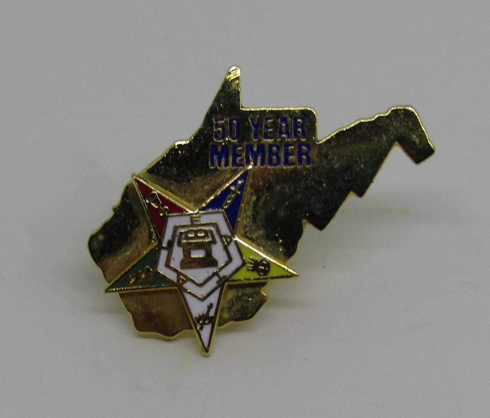 Masonic Order of the Eastern Star 50 Year Member West Virginia Lapel ...