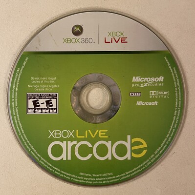 Xbox Live Arcade Compilation 2007 Microsoft Studios Xbox 360 Game Disk ...