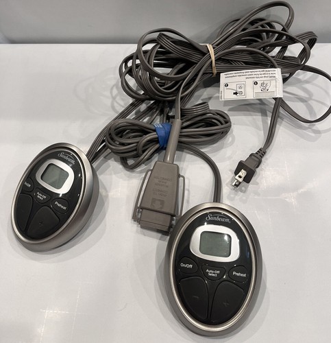 Sunbeam Dual-Control Electric Blanket Controller PAC-0521 4-Prong ...