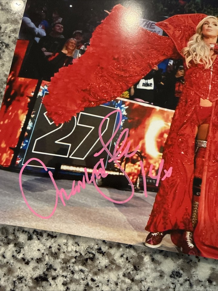 Charlotte Flair Signed WWE 8x10 Photo Beckett Coa The Queen WOO ...