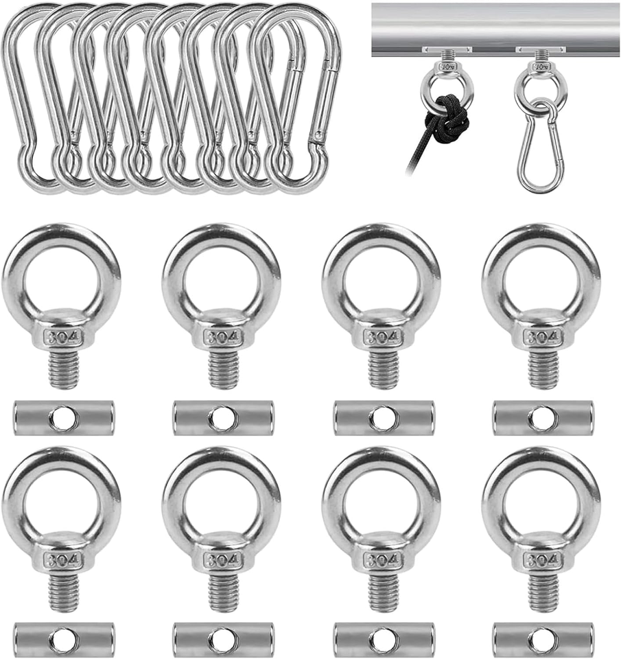 Piping Strip Hooks, Set of 8 6 Mm Stainless Steel Awning Hooks, Keder ...