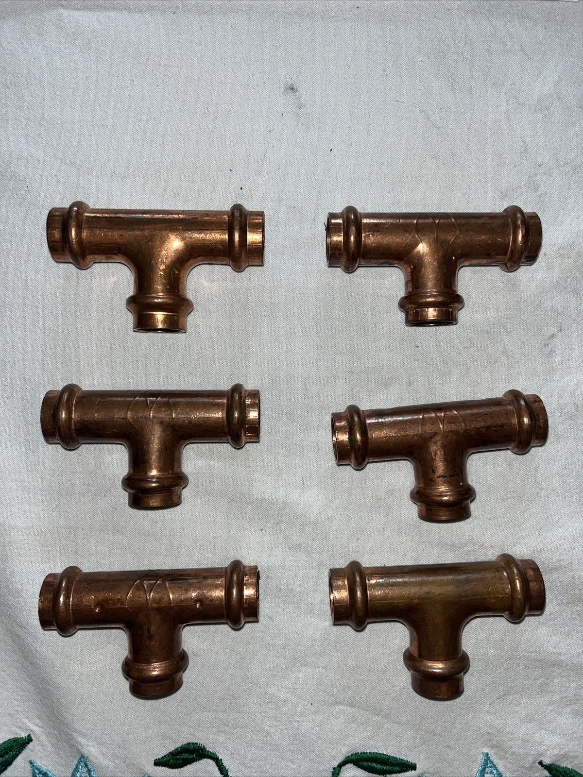 (6-Pk) Nibco Copper ProPress Tee 1/2" x 1/2" x 1/2" | eBay