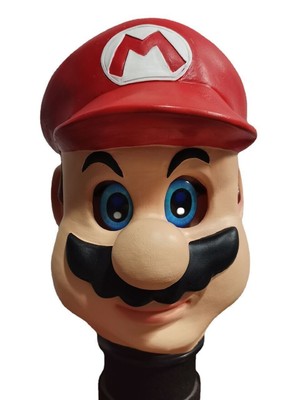 Halloween Masquerade Latex Funny Super Mario Bro Mask party Cosplay ...