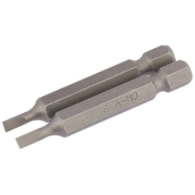 Draper Tools 3mm 1/4 Hex. Plain Slot Insert Bit 50mm Long x 2 | eBay ...