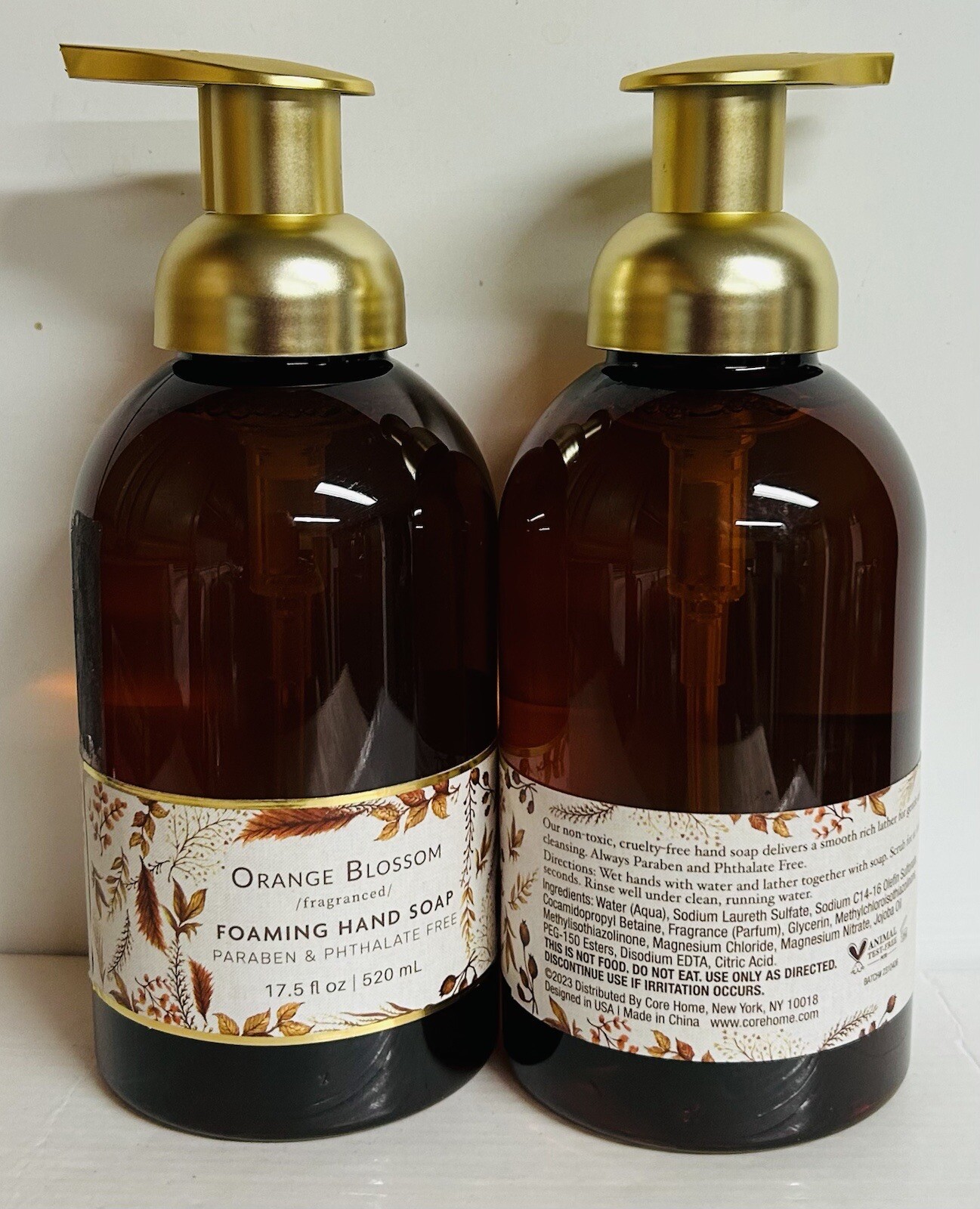 2-Pack Orange Blossom Foaming Hand Soap with Jojoba Oil 17.5 fl oz Each ...