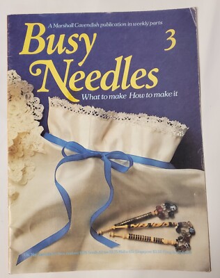 Busy Needles 3 Vintage Craft Book Crochet Stitchery, Bobbin Lacemaking ...