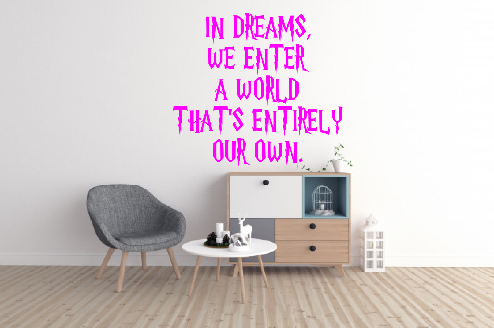 Dreams We Enter Harry Potter Vinyl Quote Wall Art Sticker Decal Decor ...