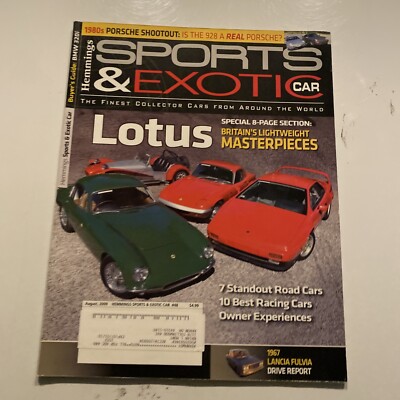 2009 August Sports And Exotic Car Magazine Lotus Masterpiece Car (MH510 ...