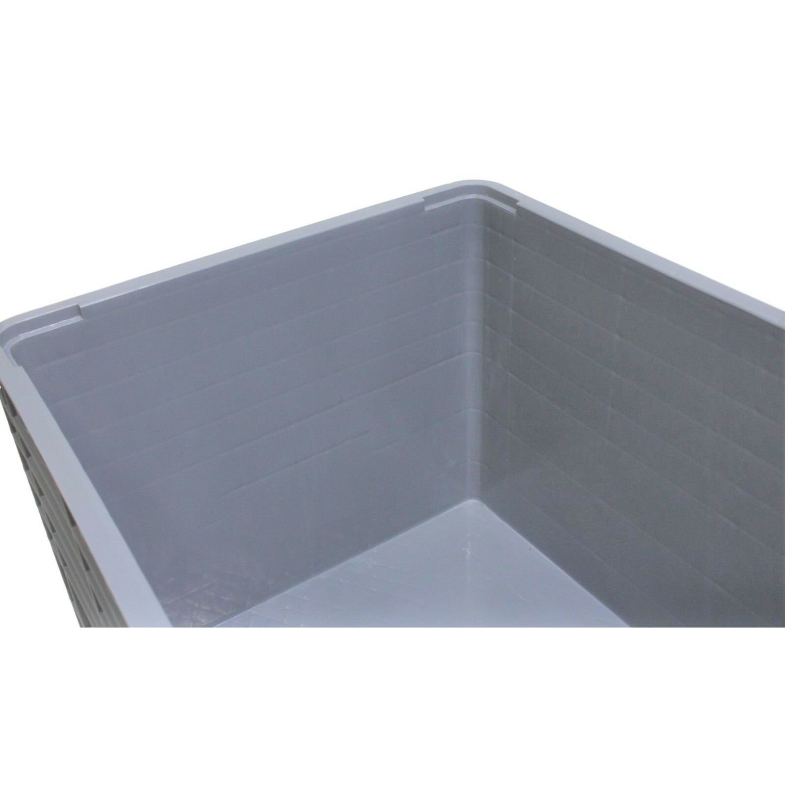 NEW Strong Plastic Euro Pallet Storage Box Boxes 1200x800x800mm Static ...