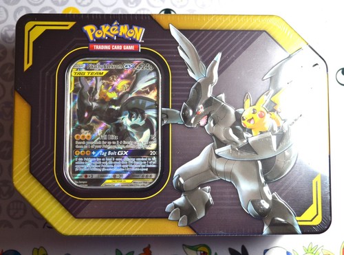 Pokemon Pikachu and Zekrom GX Tag Team Tin Factory Sealed 2019 | eBay