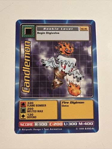 Candlemon St-41 1st Edition Digimon Digi-Battle Card Game NM | eBay