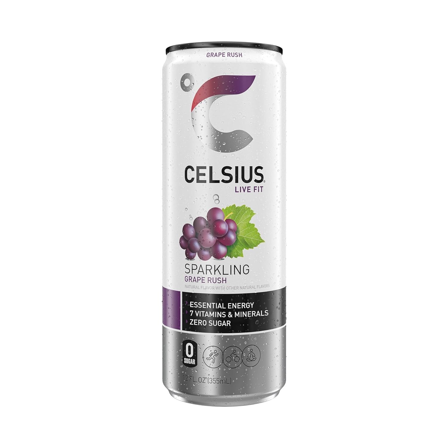 CELSIUS Sparkling Grape Rush Fitness Drink - Pack of 12 for sale online ...