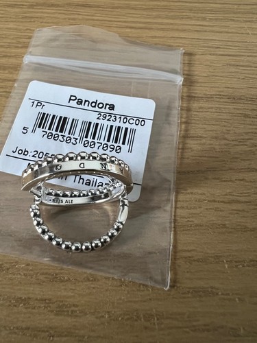 Pandora Signature Logo and Beads Hoop Earrings 292310C00 | eBay