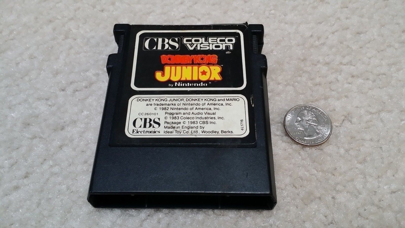 Coleco Colecovision DONKEY KONG JUNIOR cartridge, CBS Electronics (UK ...