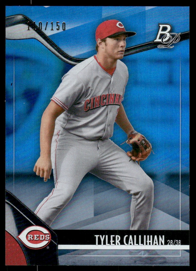 2021 Bowman Platinum Tyler Callihan #TOP-21 Cincinnati Reds Blue /150 ...