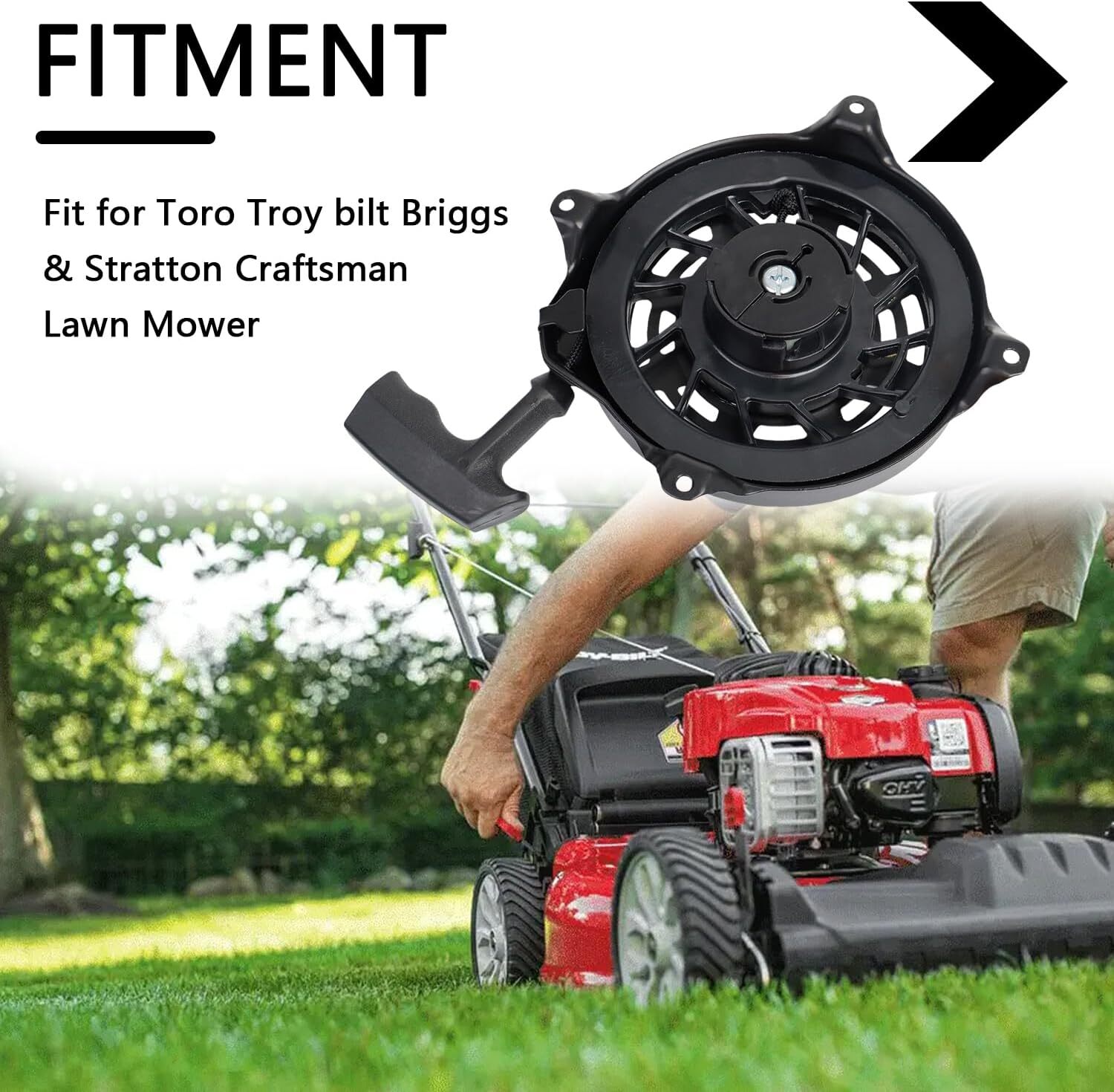 Recoil Pull Starter for BRIGGS STRATTON 497680 498144 Oregon 31-068 ...