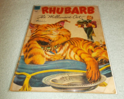 RHUBARB THE MILLIONAIRE CAT # 466 POOR- (0.3) LOW GRADE DELL COMICS ...