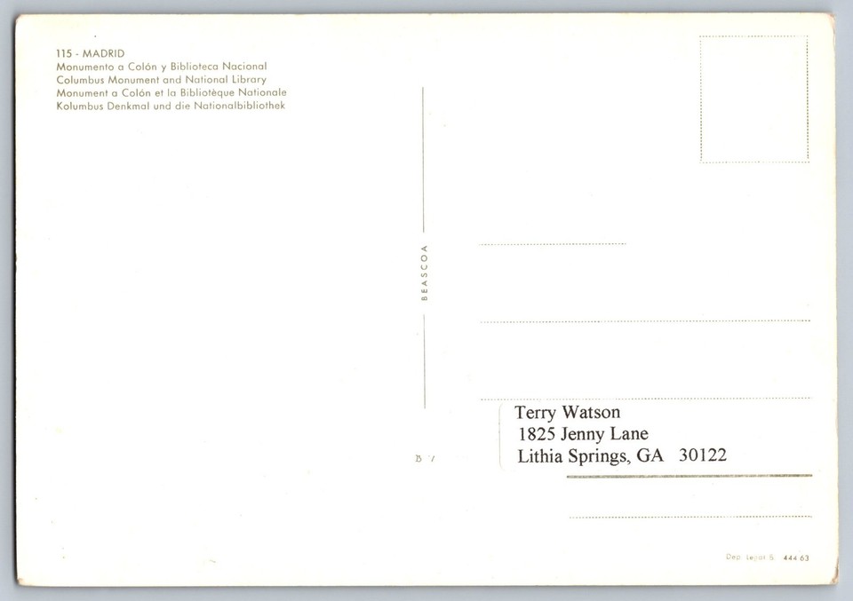 #2627c Columbians $3 Columbus Describes 3rd Voyage Maxi Card w ...