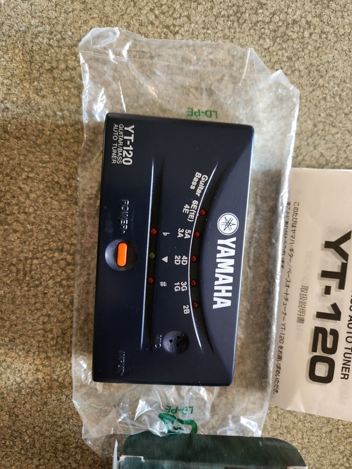 YAMAHA YT-120 Guitar Bass Auto Tuner Handheld Digital With Box | eBay