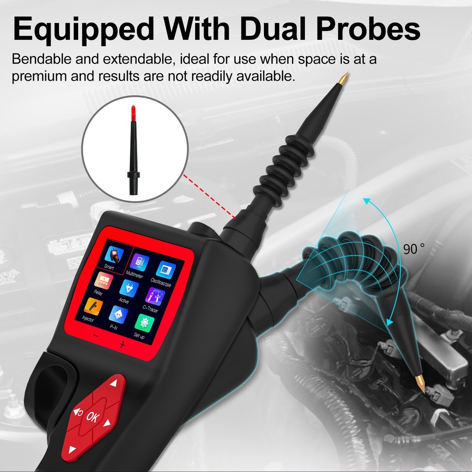 TopDiag P200 SMART HOOK Power Probe Circuit Tester Car Diagnostic ...