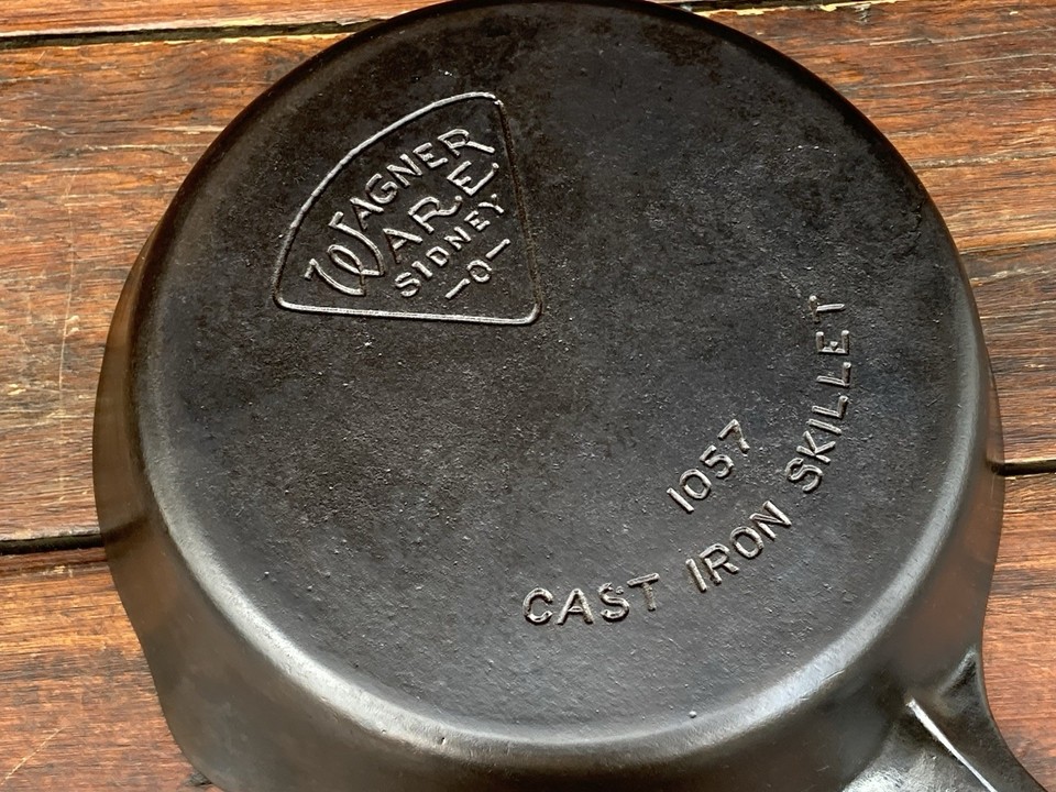 Wagner Ware Cast Iron #7 Pie Logo Skillet | eBay