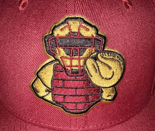 Baseballism Hat Cap Catcher 7 1/4 Burgundy Red Brick Wall 7.25 Fitted ...