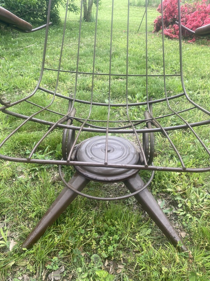 Vintage MCM HOMECREST High Back Swivel Rocking Chair Patio Seat Mid ...