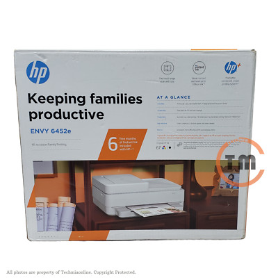 HP Envy 6452e All-In-One Wireless Color Inkjet Printer, Copy, Scan ...