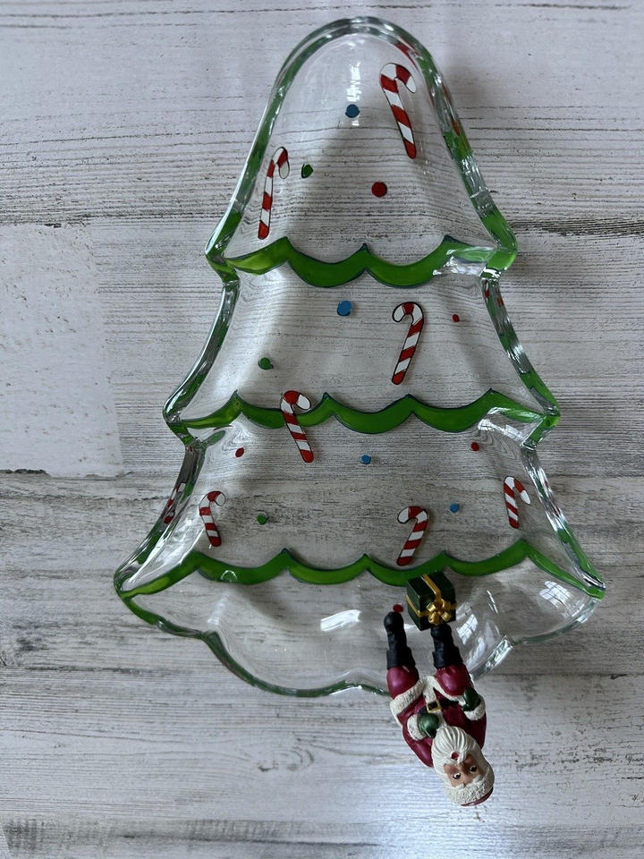 GORHAM Winter Follies w/ removable Santa CHRISTMAS 8'X10"' Candy Dish ...