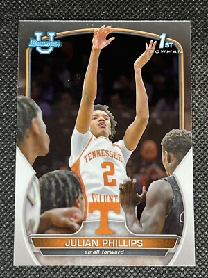 2022-23 Bowman Chrome University JULIAN PHILLIPS RC #46 ROOKIE CARD ...