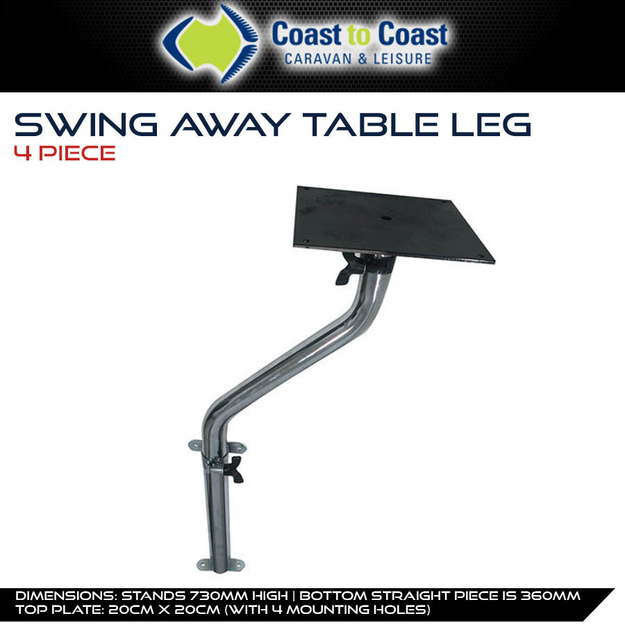 Camec Swing Away Table Leg 4 Piece Caravan RV Camping Offroad Motorhome ...