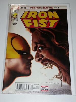 IRON FIST #73 DECEMBER 2017 SABRETOOTH MARVEL LEGACY COMICS