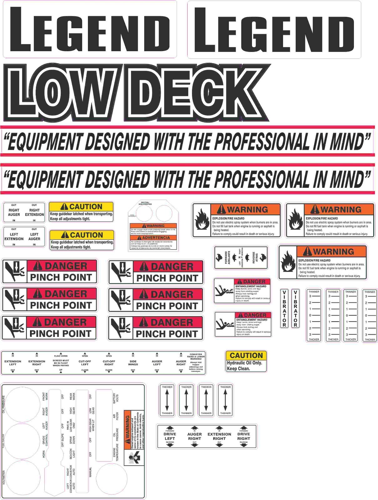 Leeboy 7000 Decal Kit. The most complete aftermarket kit available | eBay